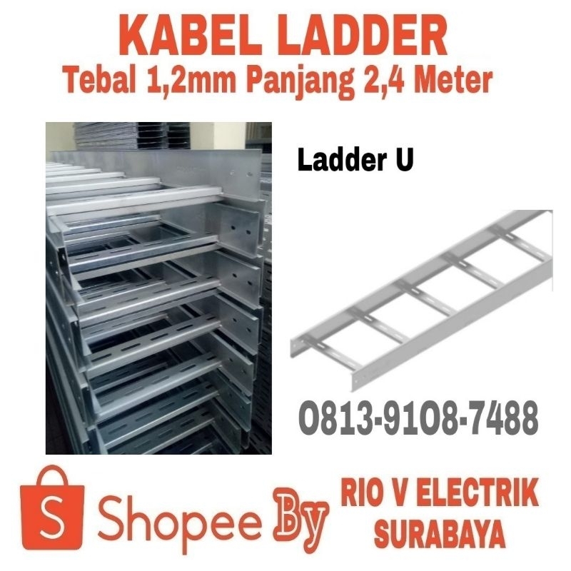 Jual CABLE LADDER U dan W 300X100X2400 1,2mm Galvanis HDG HOTDIP ...