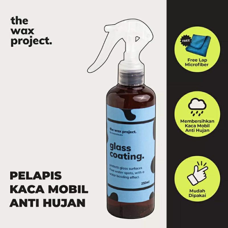Jual The Wax Project Glass Coating - Coating Kaca Mobil Daun Talas ...