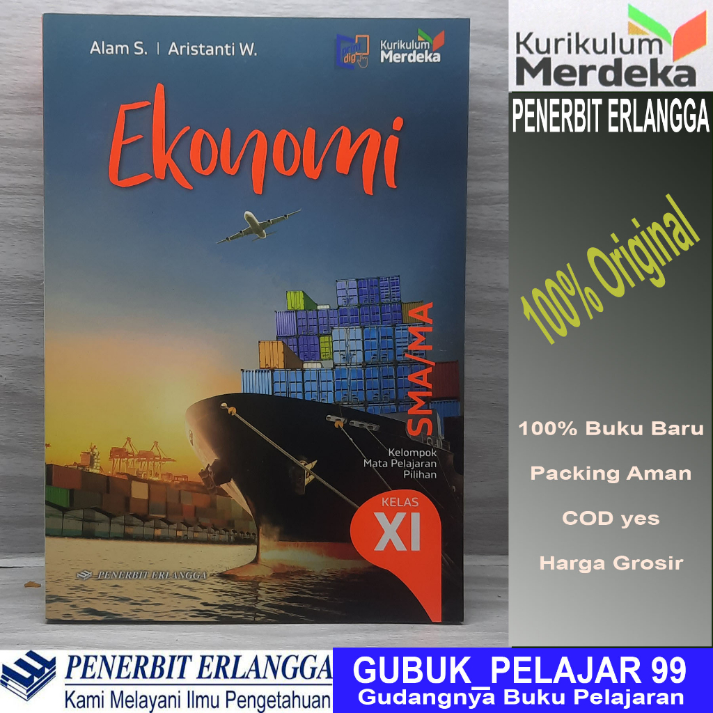 Jual Ekonomi Kelas 11/XI SMA/MA Erlangga Kurikulum Merdeka Penulis Alam S & Aristanti W | Shopee ...