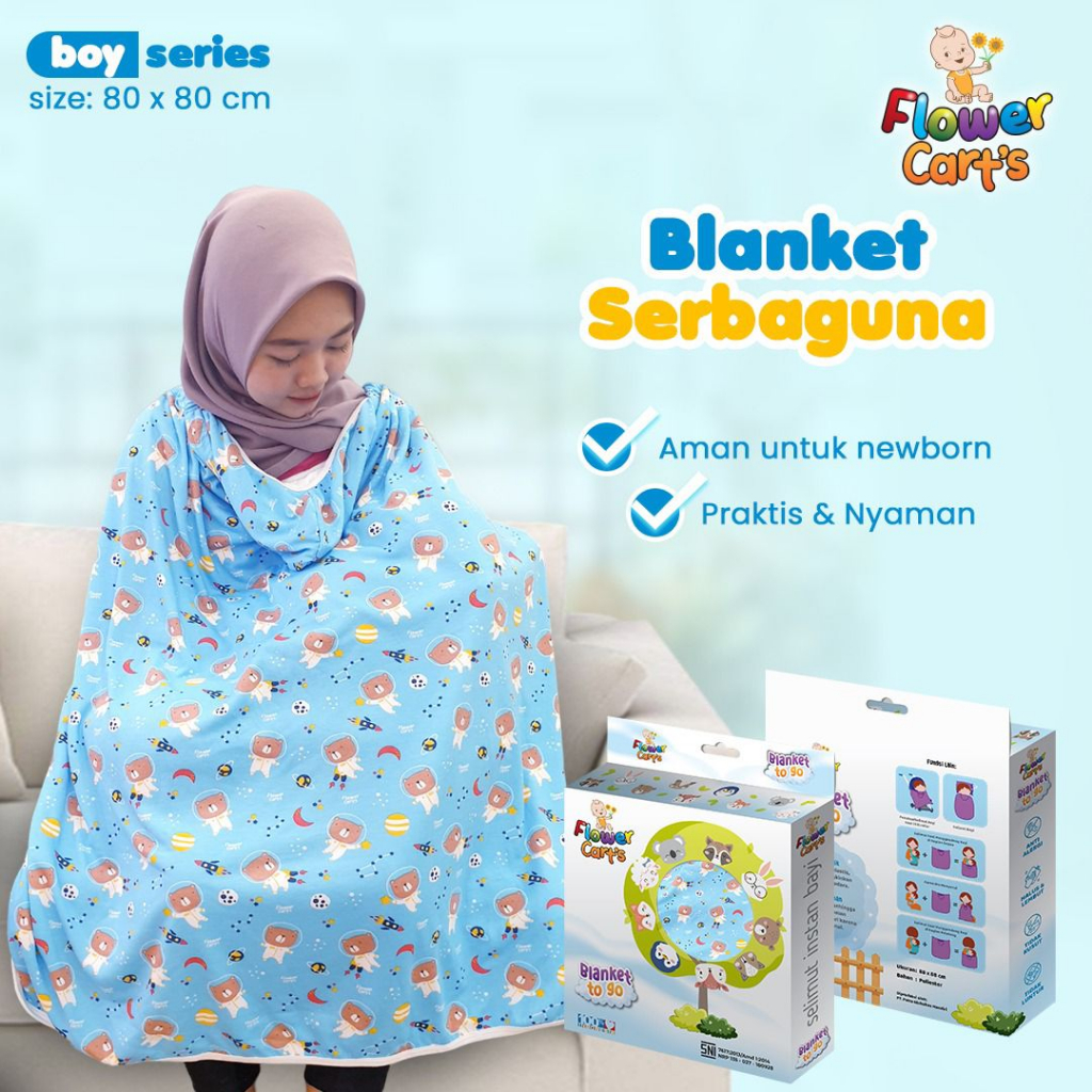 Jual Blanket Serbaguna / Apron Menyusui Bayi / Nursing Cover Baby ...