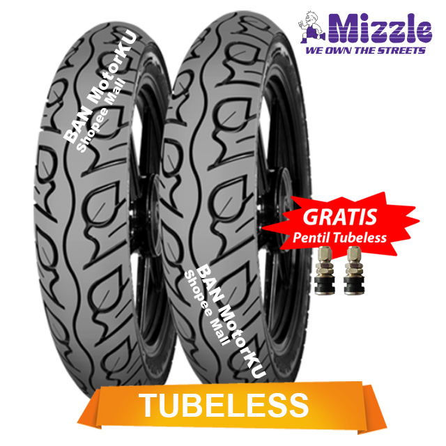 Jual Paket Mizzle Vireo ukuran 80/90-14 & 90/90-14 Tubeless Ban Motor ...