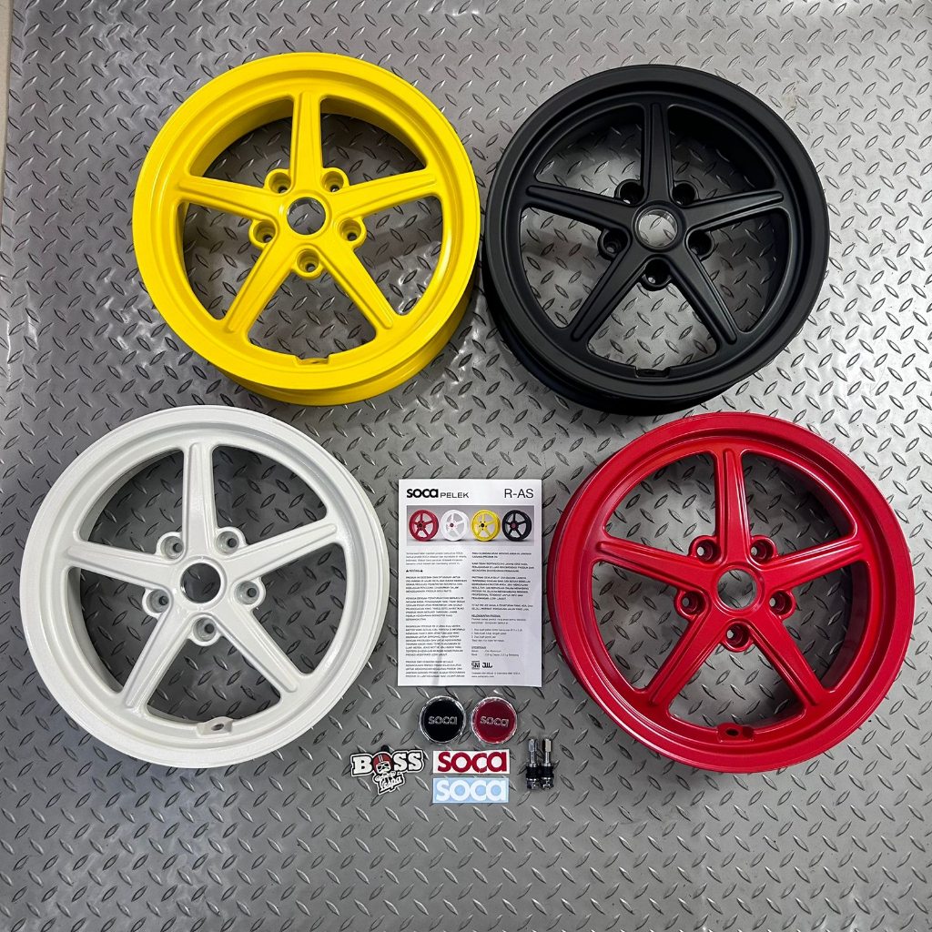 Jual Velg SOCA R-AS 12inc Front & Rear Vespa Sprint Primavera GTS S LX ...