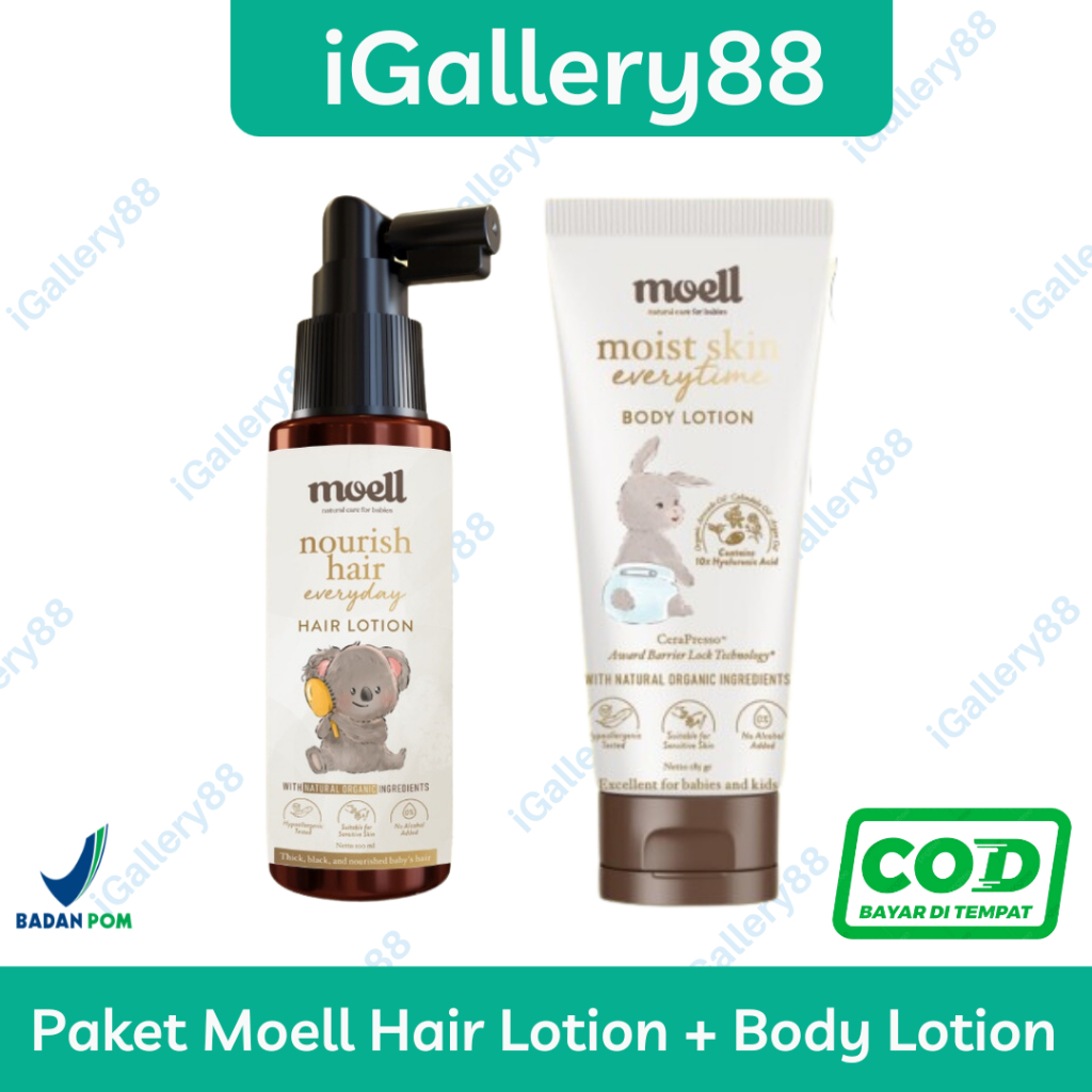 Jual Moell Special Bundling Moist Skin Everytime - Body Lotion ...
