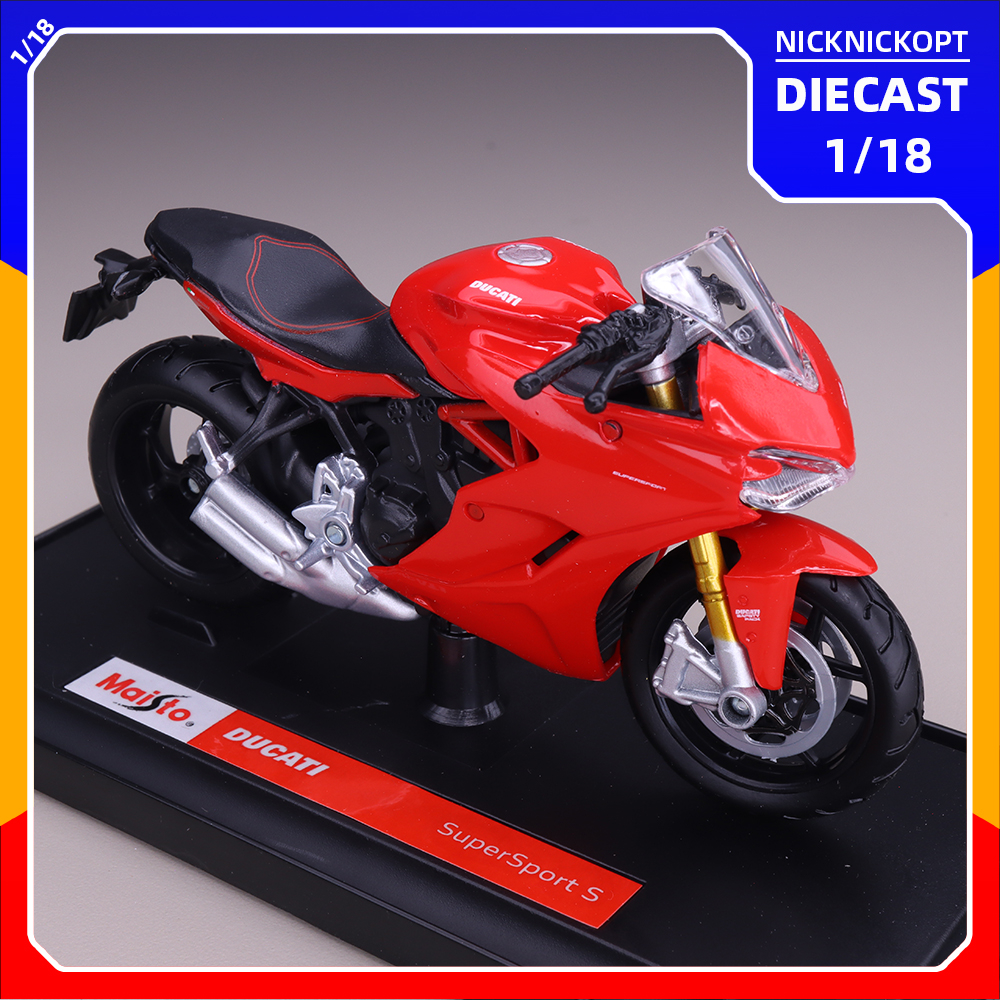 Jual Miniatur Motor Maisto Ducati Supersports Skala 1:18 Diecast Mainan ...