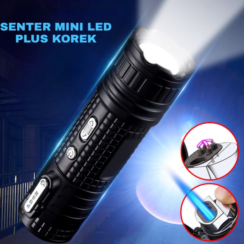 Jual SENTER MINI LED PLUS KOREK - CHARGER USB | Shopee Indonesia