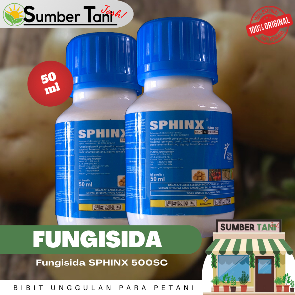 Jual Fungisida sistemik SPHINX 500 SC Royal Agro Indonesia isi 50ml ...