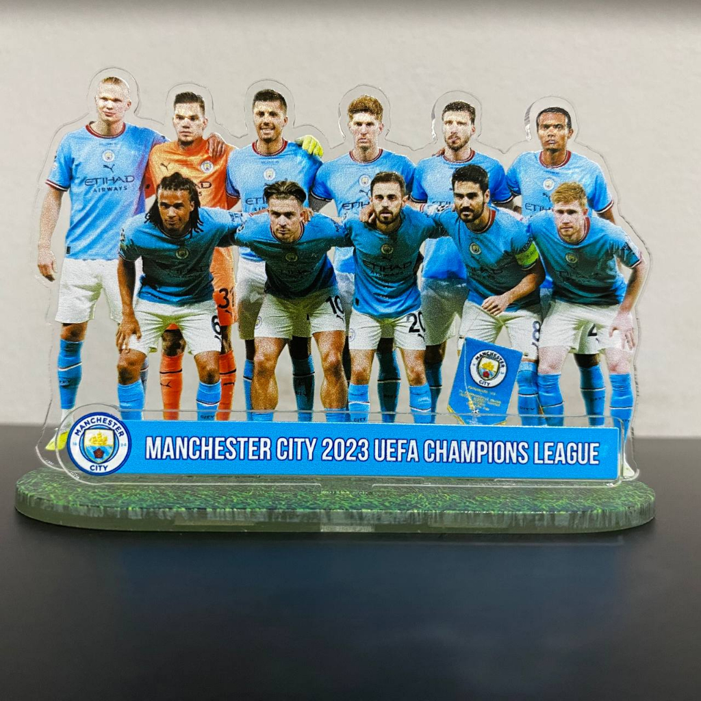 Jual Standee Action Figure Art Starting Eleven Line Up ManCity Juara ...