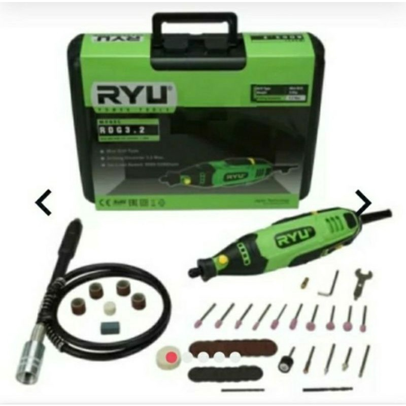 Jual RYU RDG 3.2 Mini die grinder set tuner gerinda bor mini RYU RDG3.2 Bor cun | Shopee Indonesia