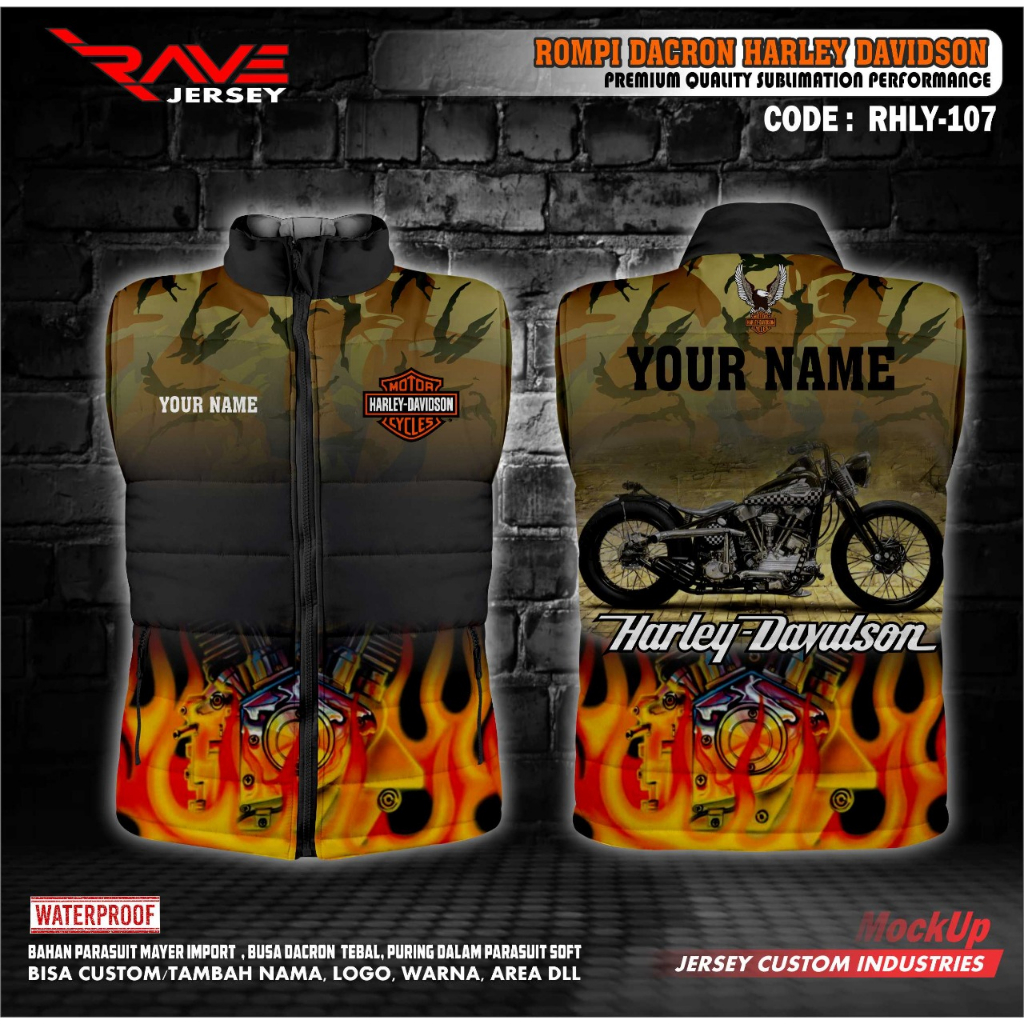 Jual ROMPI PUFFER/DACRON/GELEMBUNG MOGE HARLEY DAVIDSON SESI 2 FULL ...