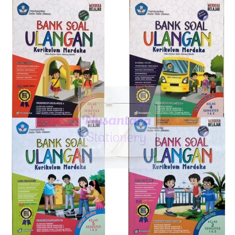 Jual Bank Soal Ulangan Kurikulum Merdeka SD/MI kelas 1,2,3,4,5 & 6 Semester 1 & 2 dilengkapi ...