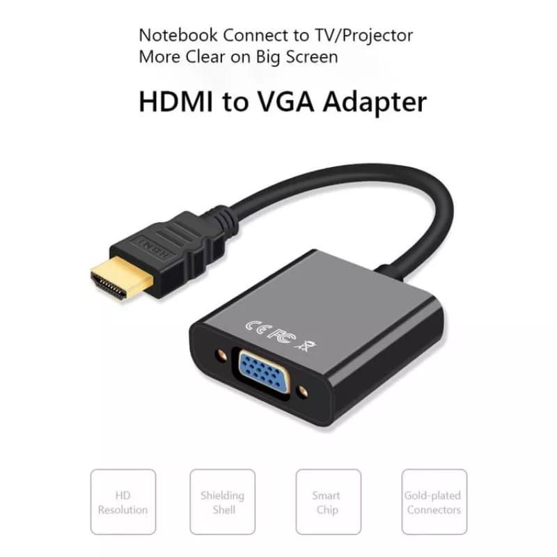 Jual Converter konektor HDMI to vga dari laptop ke proyektor | Shopee ...