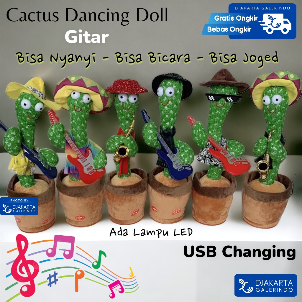Jual Boneka Kaktus nyanyi Joged Bicara - Dancing Cactus Doll singing ...