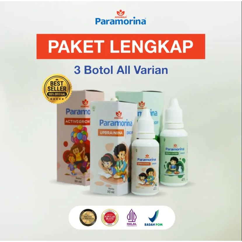 Jual PAKET LENGKAP 3 BOTOL Paramorina Tetes All Varian (Membantu ...