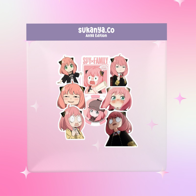 Jual sticker aesthetic anya edition ukuran A6 | Shopee Indonesia