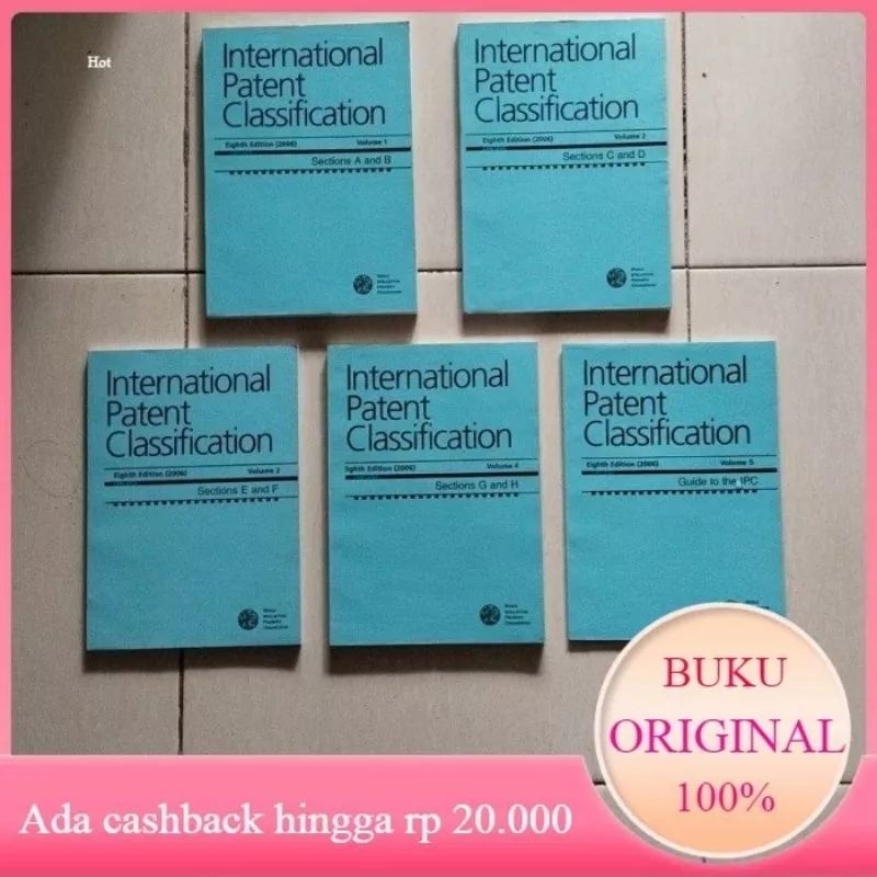 Jual Buku INTERNATIONAL PATENT CLASSIFICATION 8th Edition Original Bekas Baca Deskripsi | Shopee ...