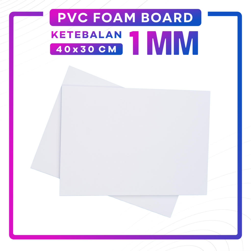 Jual PVC Board 1mm A3 40x 30 cm / PVC Foam Board / Bahan Maket | Shopee ...