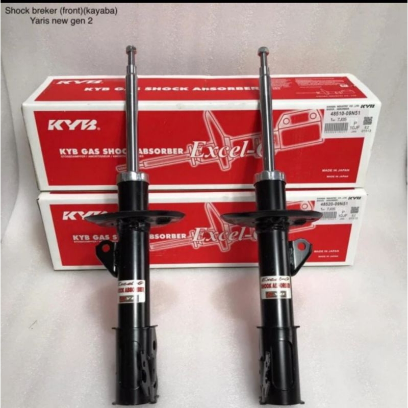 Jual shockbreaker depan toyota yaris gen 2 / new vios merek KAYABA EXCEL G japan | Shopee Indonesia