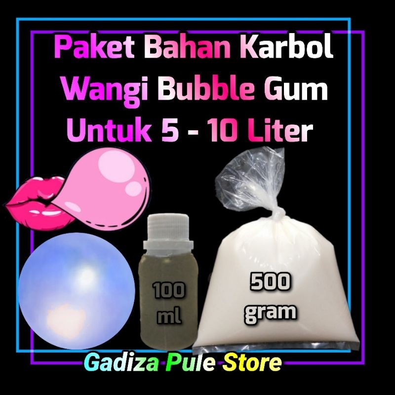 Jual Paket Bahan Karbol Bubble Gum Untuk 5 - 10 Liter Pel Lantai | Shopee Indonesia