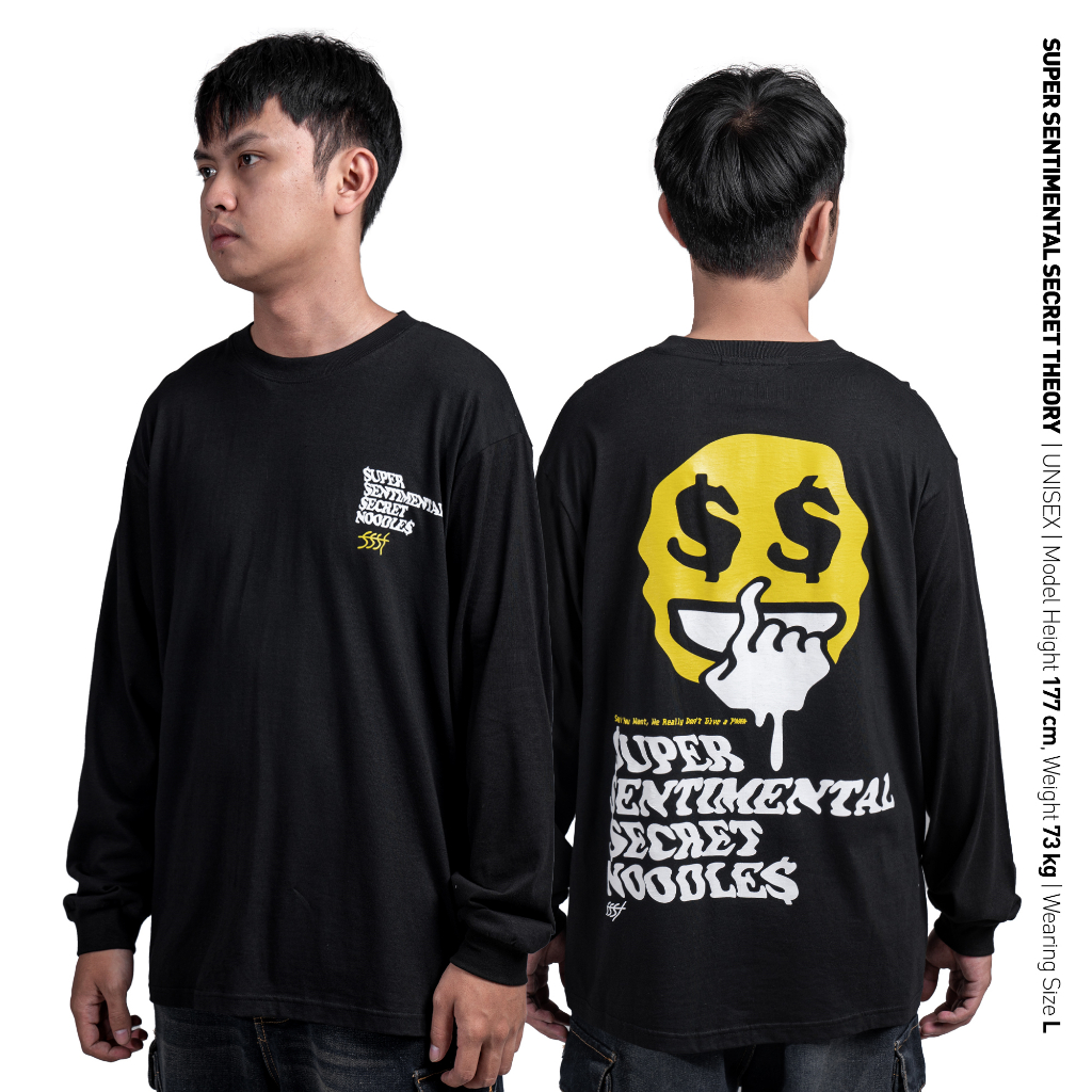 Jual Super Sentimental Secret Noodles Subtle T-Shirt Hitam | Shopee ...