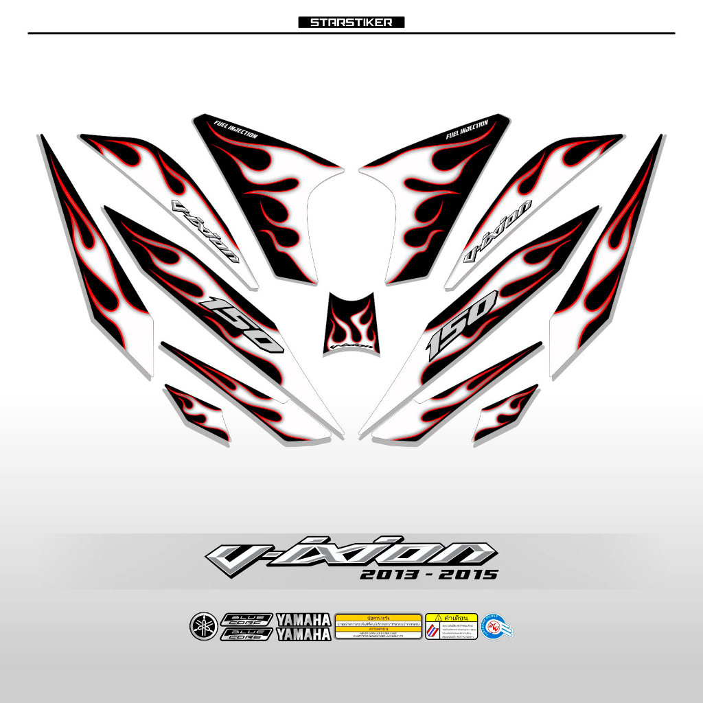 Jual STRIPING YAMAHA VIXION 150 A MOTIF API TRIBAL FIRE HOTHWELLS / ORI / ADVANCED 150 ADVAN NVA ...