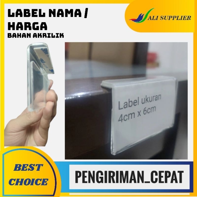 Jual AKRILIK LABEL HARGA TEMPEL DIRAK / LABEL HARGA AKRILIK GANTUNG ...