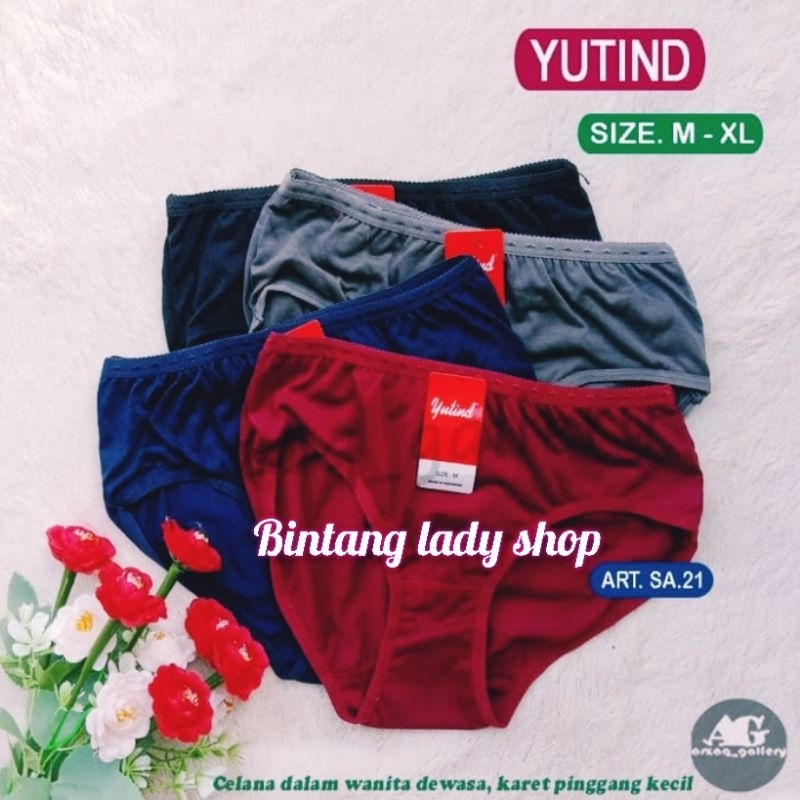 Jual Celana Dalam Wanita Remaja Dewasa YUTIND by GOLDEN NICK bahan KATUN Satuan Murah | Shopee ...