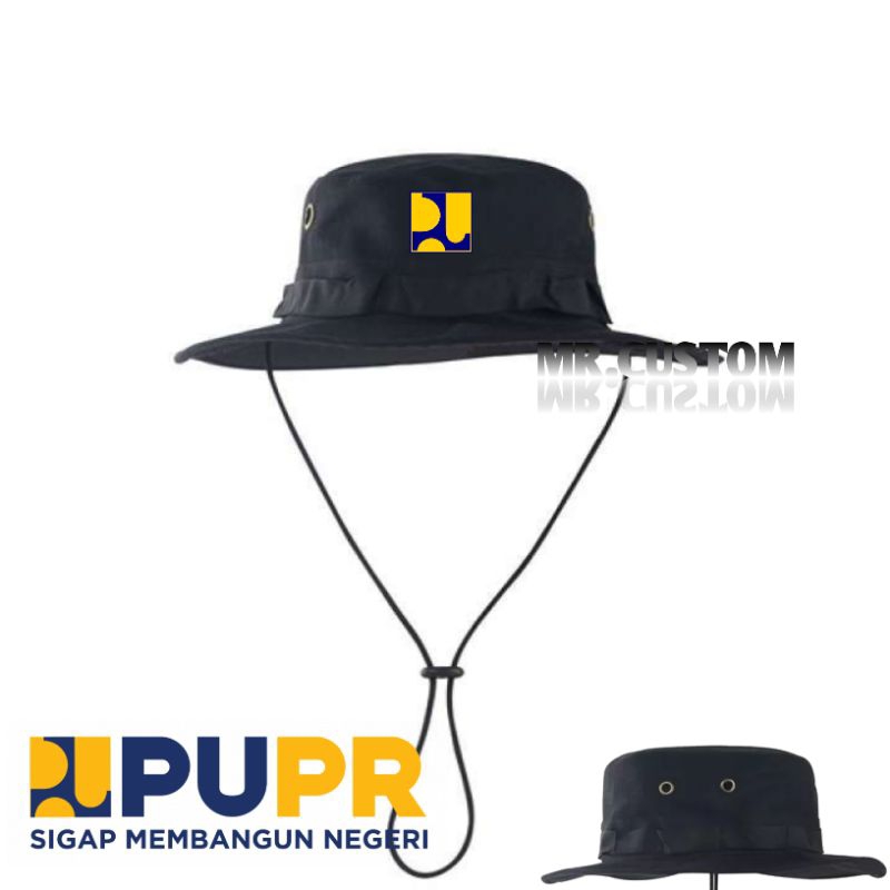 Jual Topi Rimba Adventure PUPR Logo/ Topi Gunung Outdoor/Topi Hiking ...