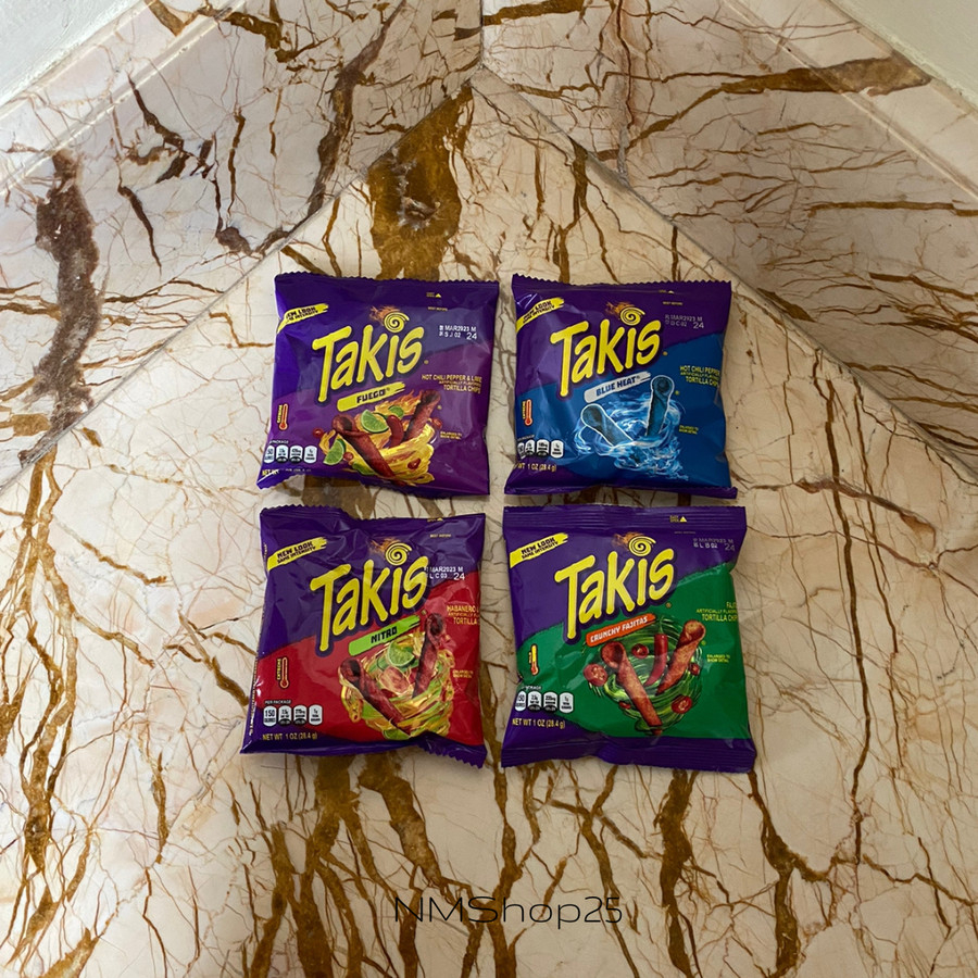 Jual Mini Takis 28g Fuego Nitro Blue Heat Crunchy Fajitas Import USA ...