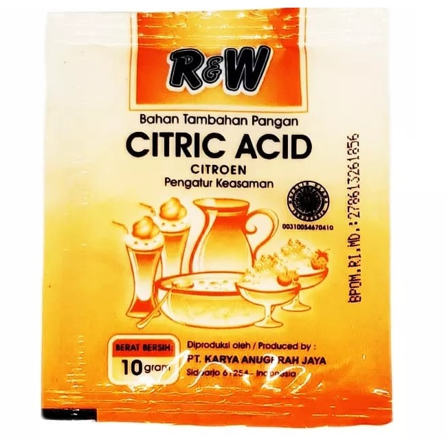 Jual CITRUN R&W / CITRID ACID 10GR DAN 50GR (1 PAK ISI 10 SASET ...
