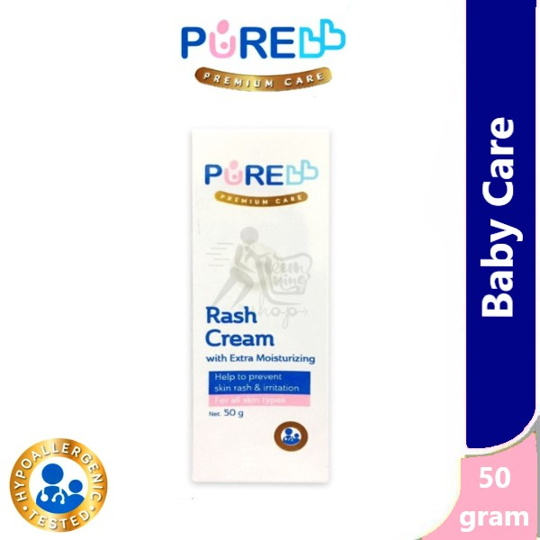 Jual PureBB Rash Cream 50 gram - krim kulit bayi gatal ruam biang ...