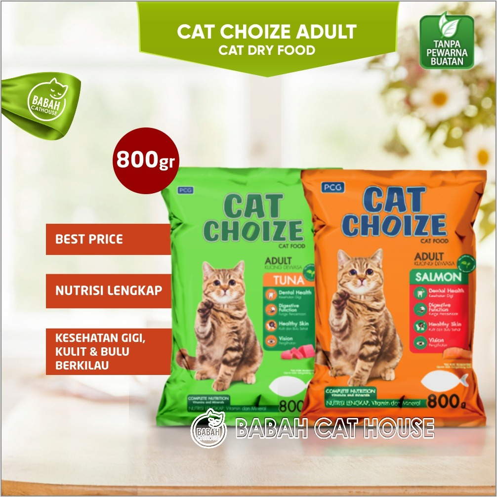 Jual CAT CHOIZE ADULT Makanan Kucing Tuna Salmon Dry Food Choice Rasa ...