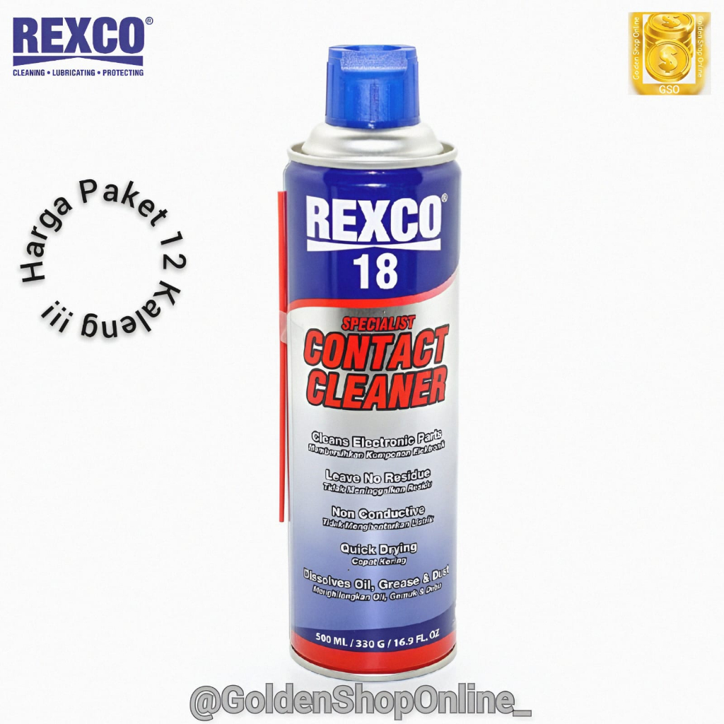 Jual Rexco 18 Contact Cleaner 500ml (Harga Paket isi 12 Kaleng ...