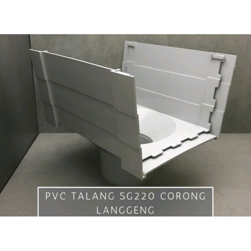 Jual Corong Buangan Outlet Talang Air PVC Kotak SG 220 8" 8 Inch ...