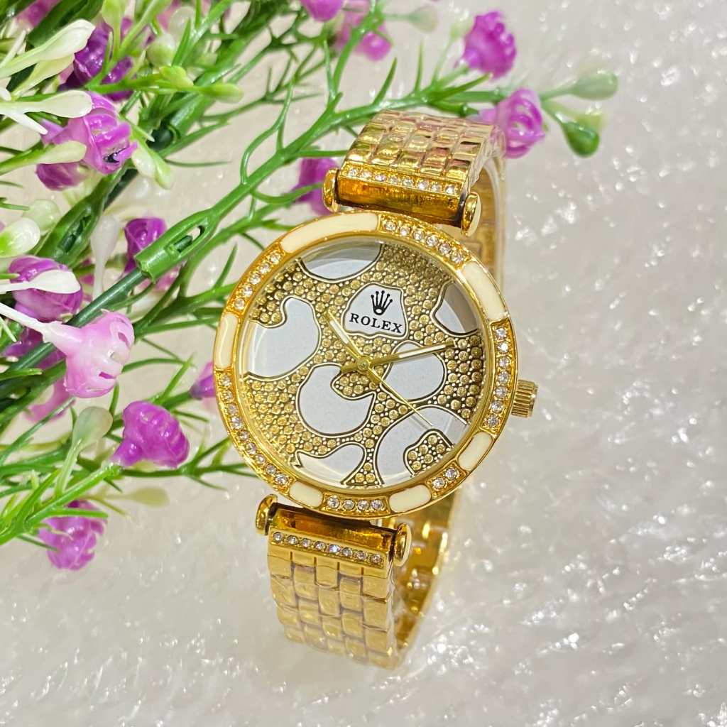 Jual jam tangan fashion wanita plat bermotif modern | Shopee Indonesia