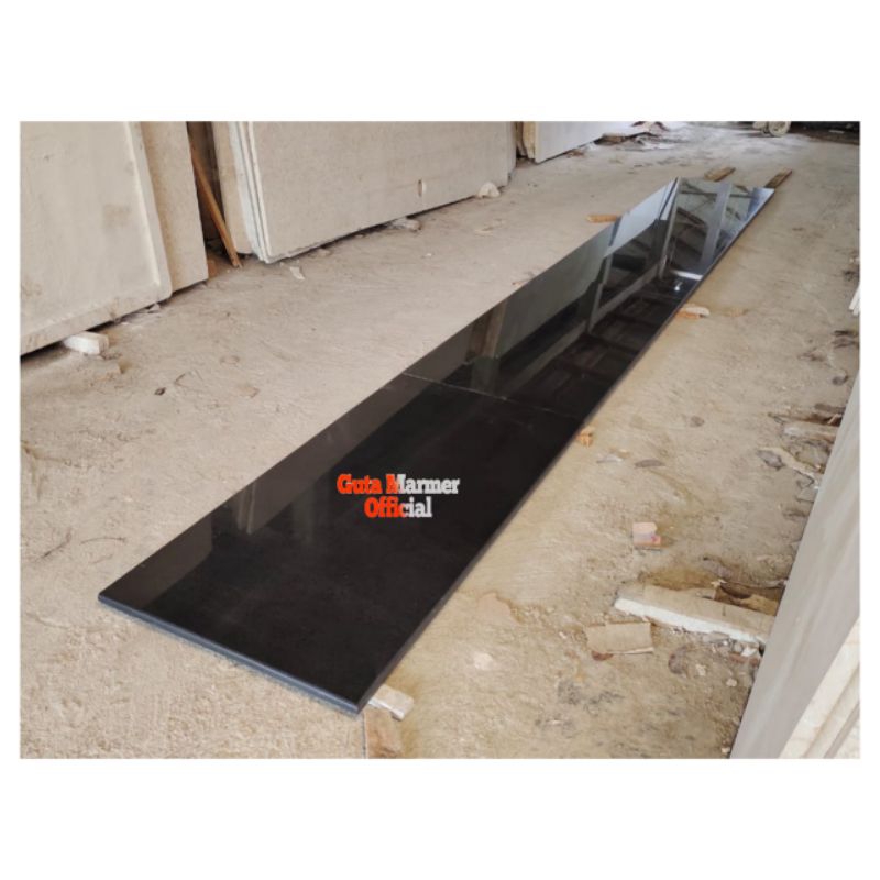 Jual Top Table Kichenset Batu Granit Hitam Ukuran 60x500 ( Ada 4 Bagian ...