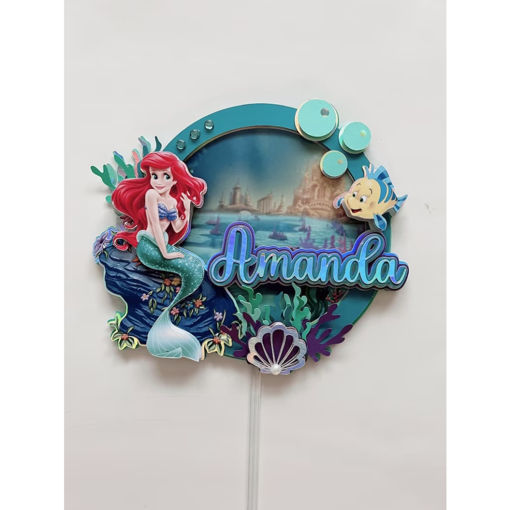 Jual Cake Toppers 3D dan Lampu LED/Dekorasi ulang tahun anak gambar ...
