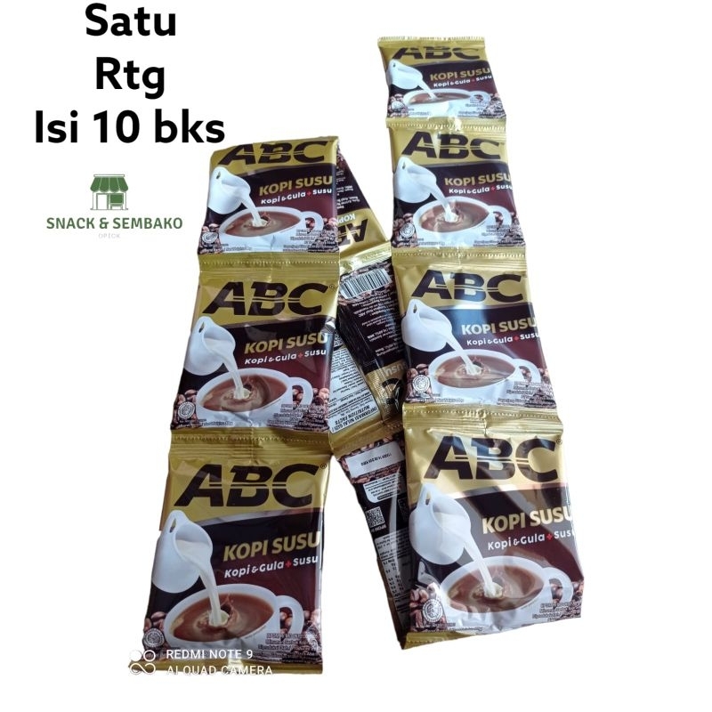 Jual kopi abc susu satu renceng isi 10 sachet kopi hitam kapal api mix ...