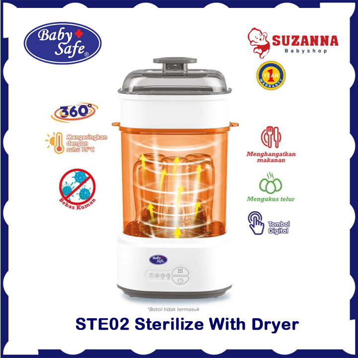 Jual Baby Safe STE02 Sterilizer With Dryer - Steril Botol | Shopee ...