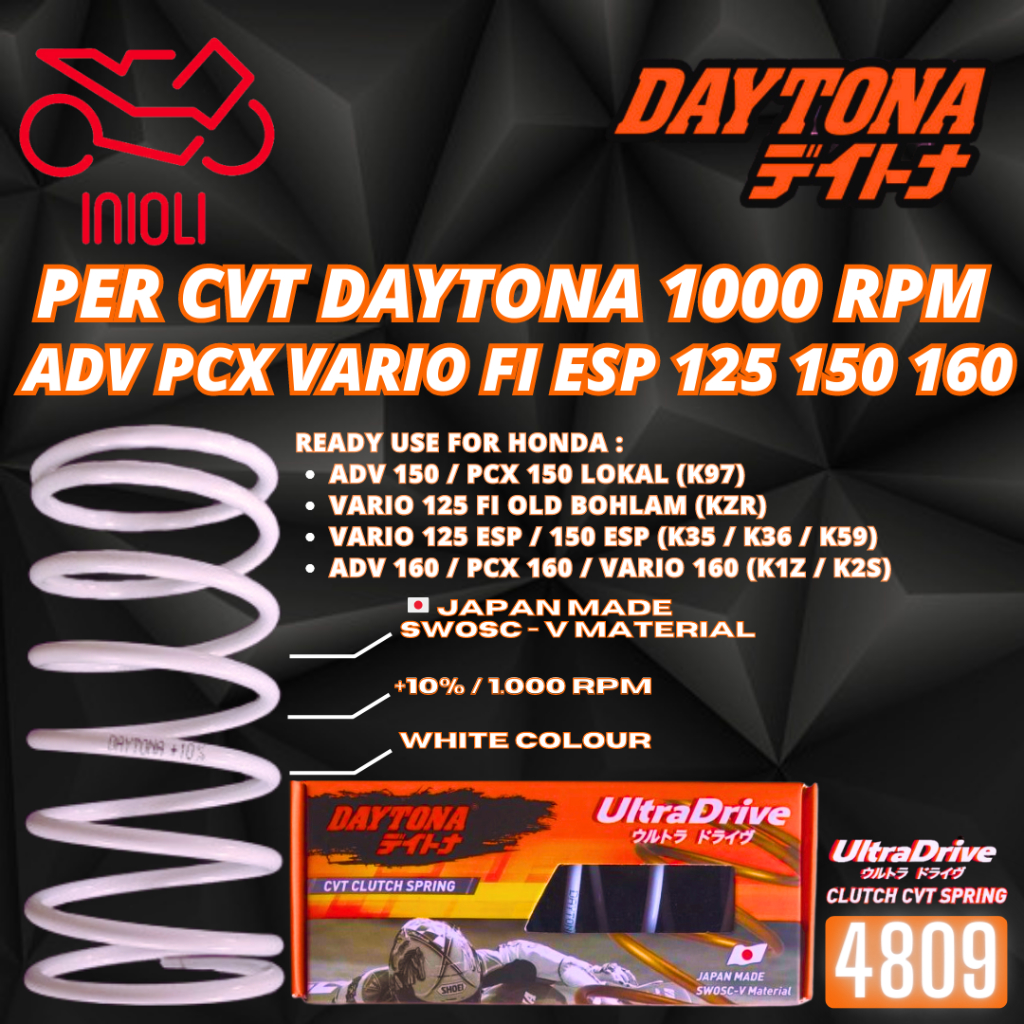 Jual PER CVT DAYTONA RACING 1000 RPM VARIO 125 150 160 FI ESP ADV 150 ...