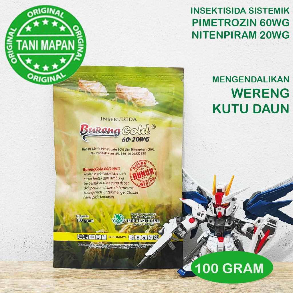 Jual BURENG GOLD 60/20WG - 100 GRAM (Pimetrozin 60wg + Nitenpiram 20wg ...