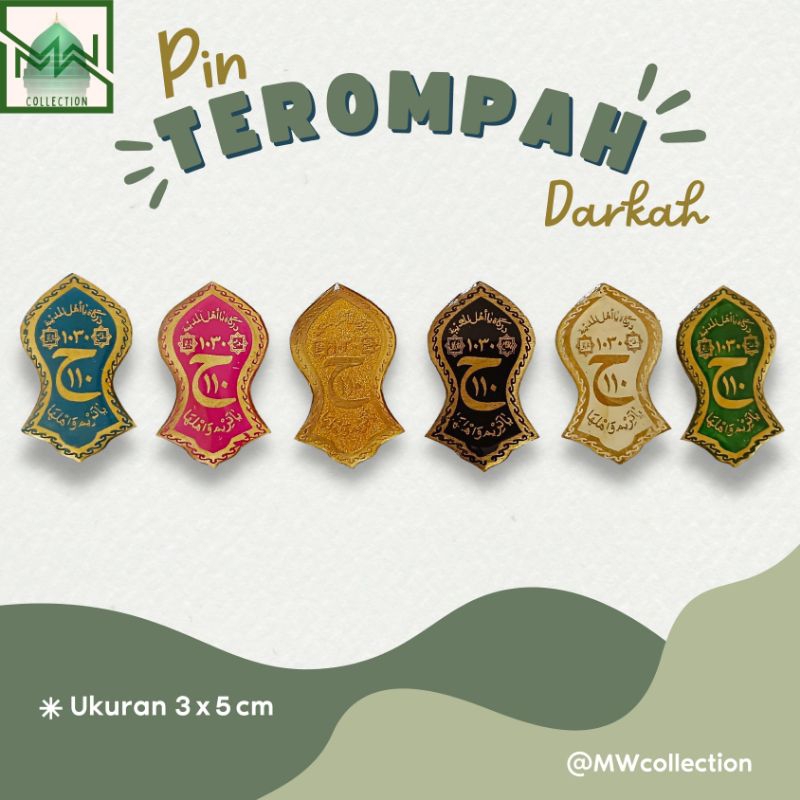 Jual MW | Pin Terompah Darkah 5x3cm (Asli Kuningan) | Bros Terompah ...