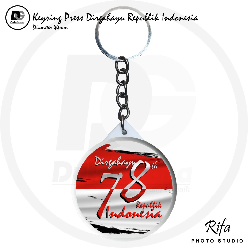 Jual [PIN KEYRING PRESS] HUT KEMERDEKAAN RI Pin Gantungan Kunci HUT RI ...
