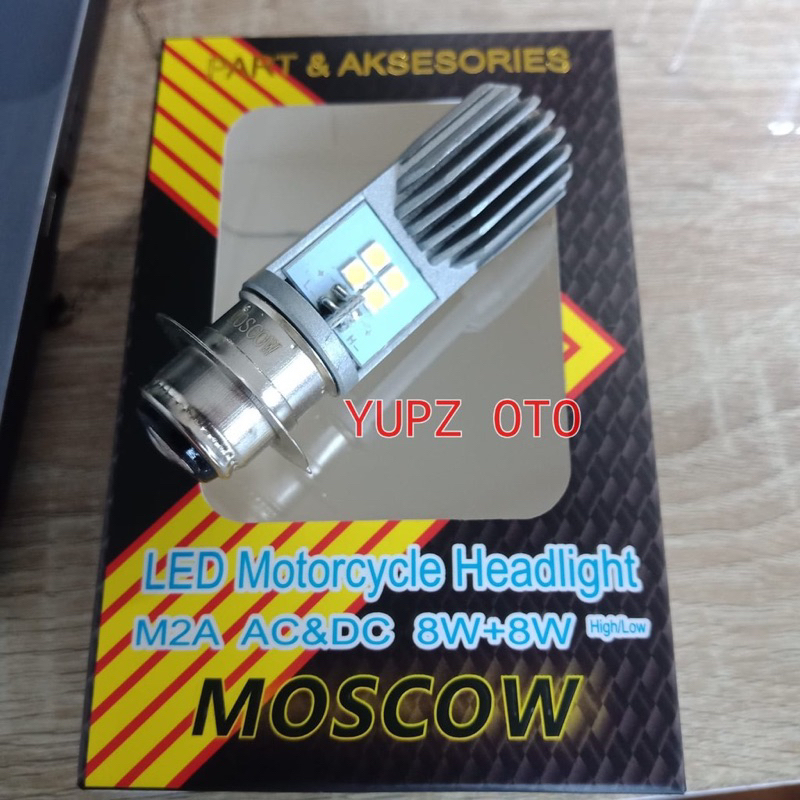 Jual BOHLAM LAMPU LED AC DC MOSCOW MODEL TYTO AYOTO M2A M2B CAHAYA PUTIH MOTOR MATIC DAN BEBEK ...