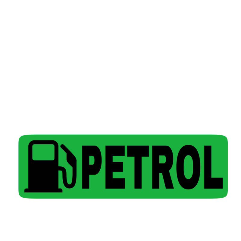 Jual Sticker (stiker) Tutup tangki mobil Petrol Unleaded Fuel only ...