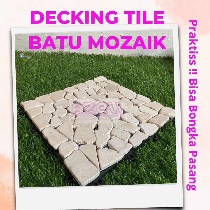 Jual Decking Tile Batu Mozaik | Shopee Indonesia