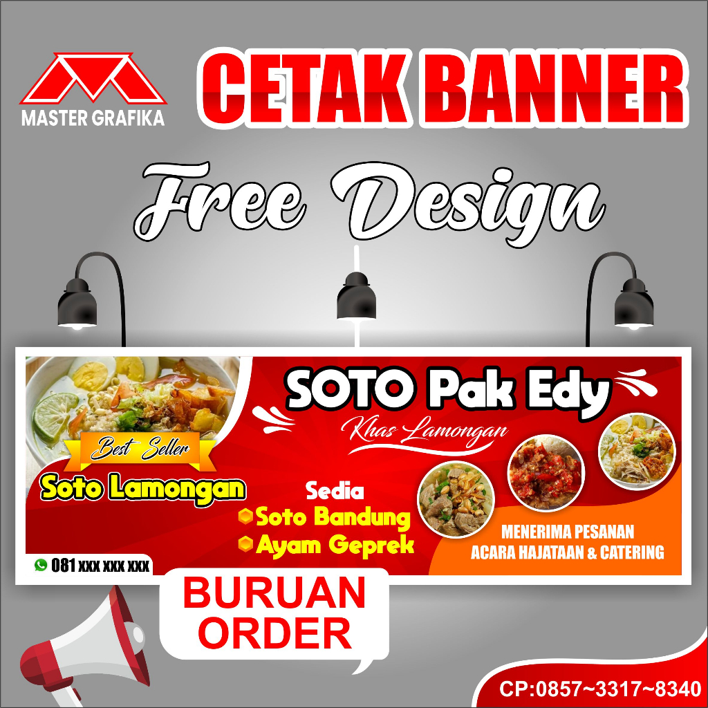 Jual Cetak Banner Custom Untuk UMKM,Event,Dll Keren - FL 280.(Free ...