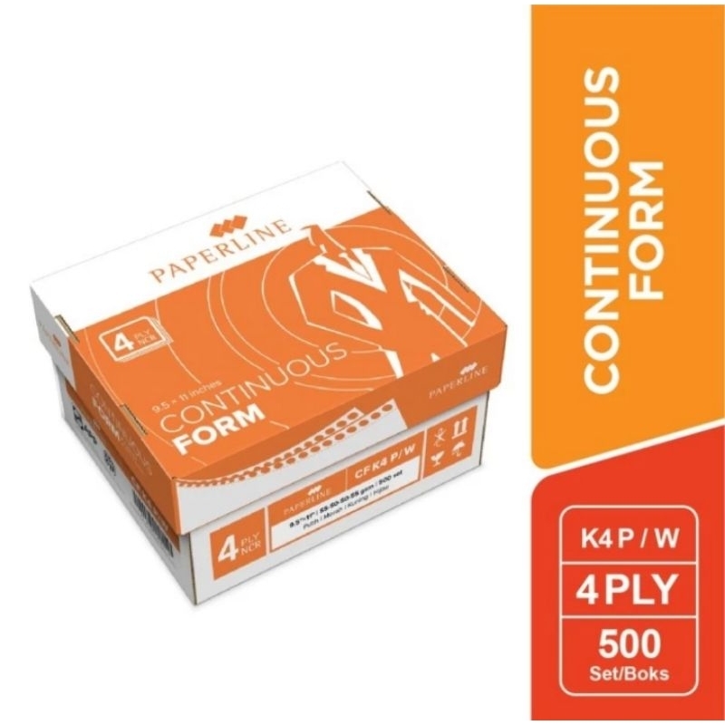 Jual Continuous form paperline 9.5x11 4 ply full WARNA | Shopee Indonesia