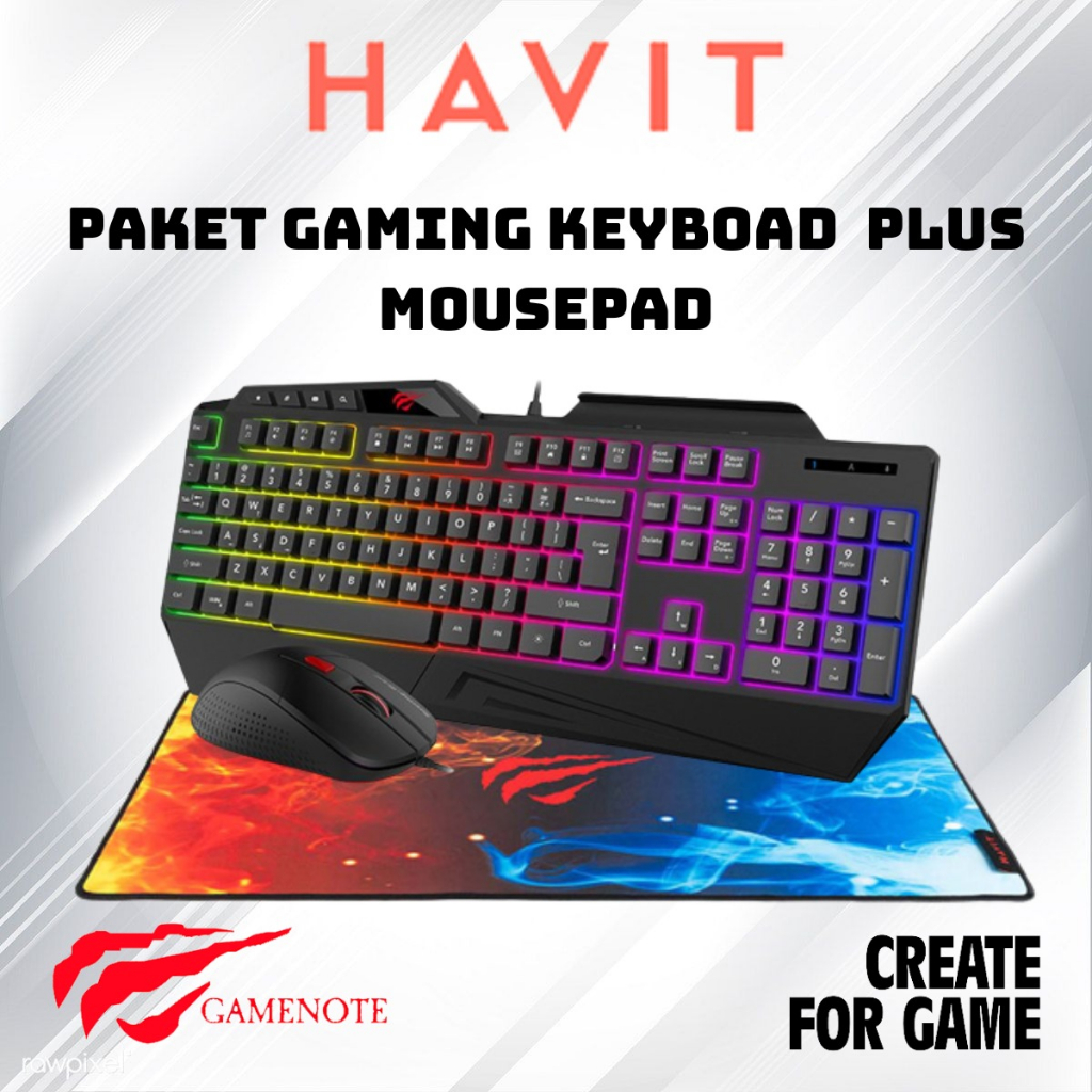 Jual Havit Keyboard KB852CM Multi-function LED Backlit With Mobile ...