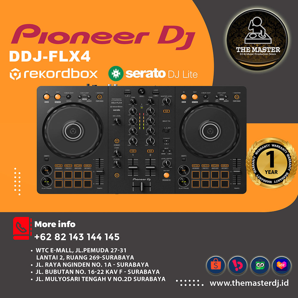 Jual [Ready Stock] Pioneer DJ DDJ-FLX4 | DDJ FLX4 | DDJ FLX 4 DJ ...