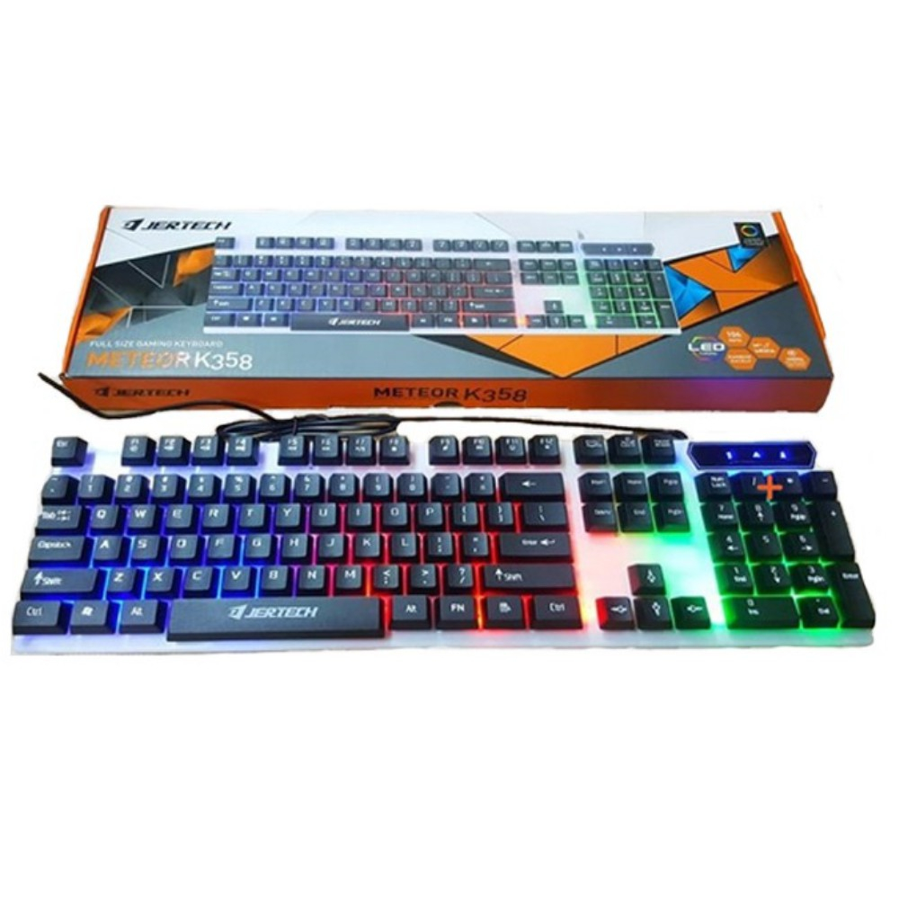 Jual JERTECH Keyboard Gaming RGB Kabel Usb K358 LED Backlight Support ...
